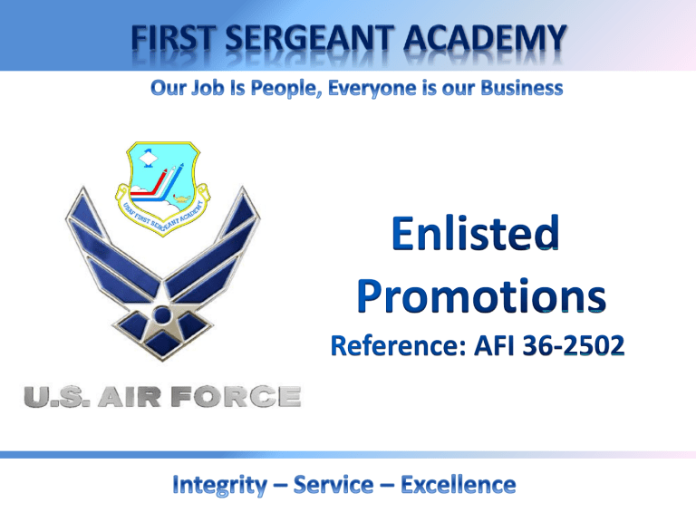 Air Force Enlisted Promotions & Demotions Guide