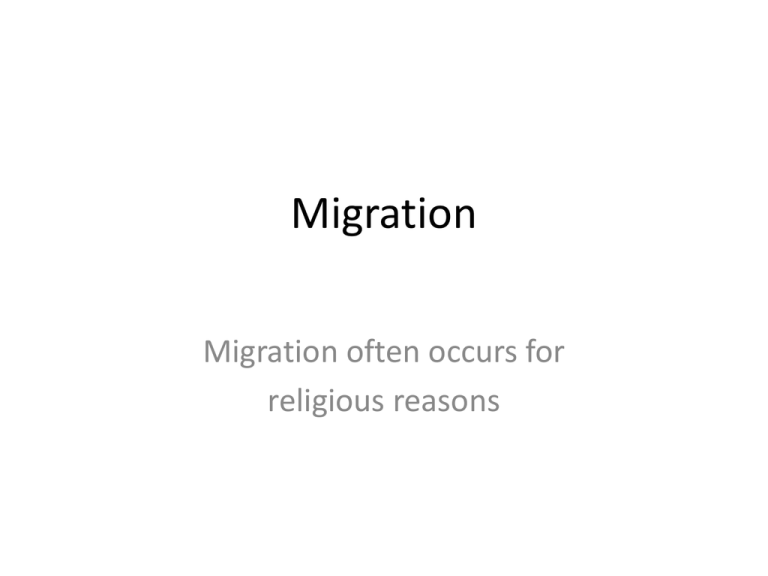 Pilgrims and Quakers: Religious Migration to America