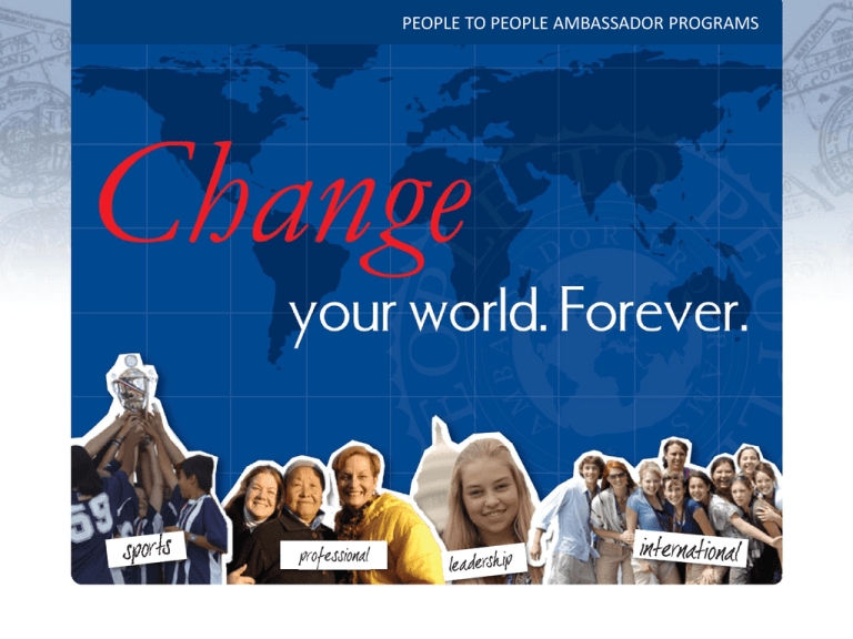 People to People Student Ambassador Programs