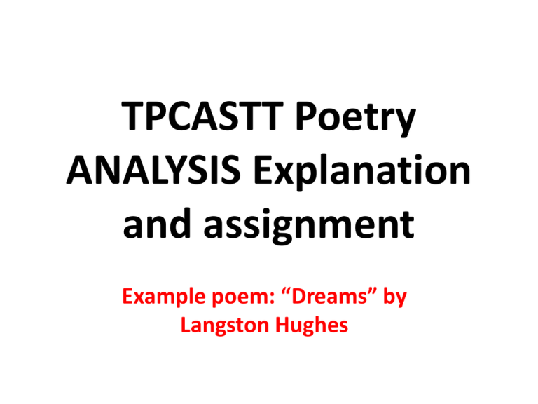 TPCASTT PowerPoint