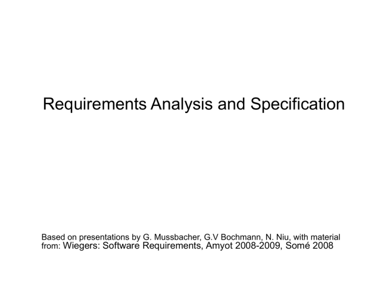 Requirements Analysis And Specification requirements-analysis-and-specification