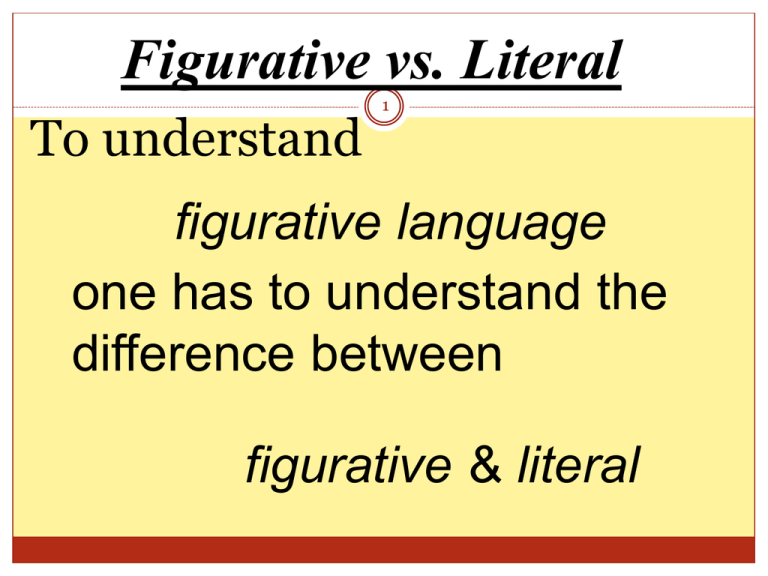 Figurative vs. Literal Language: Similes, Metaphors, More