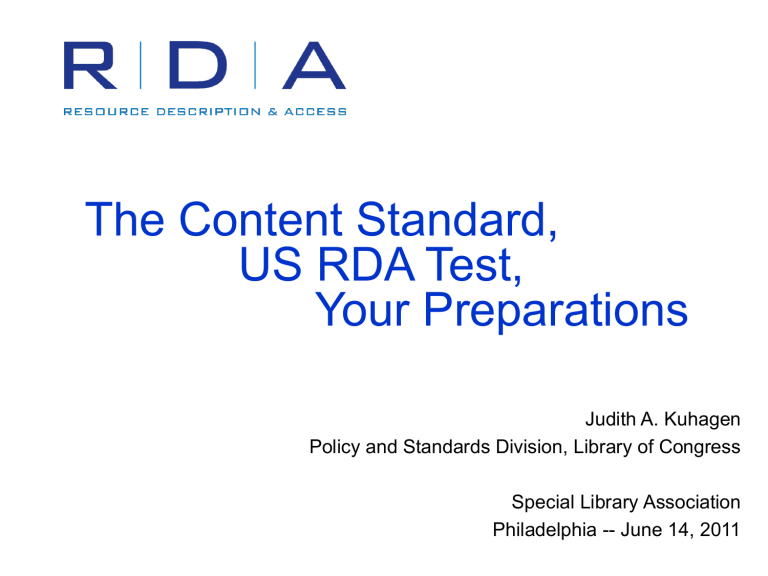 PPT - Joint Steering Committee for Development of RDA