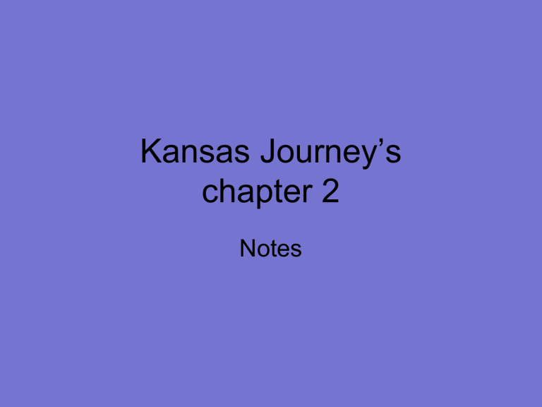 Kansas History: Early People & Tribes Notes