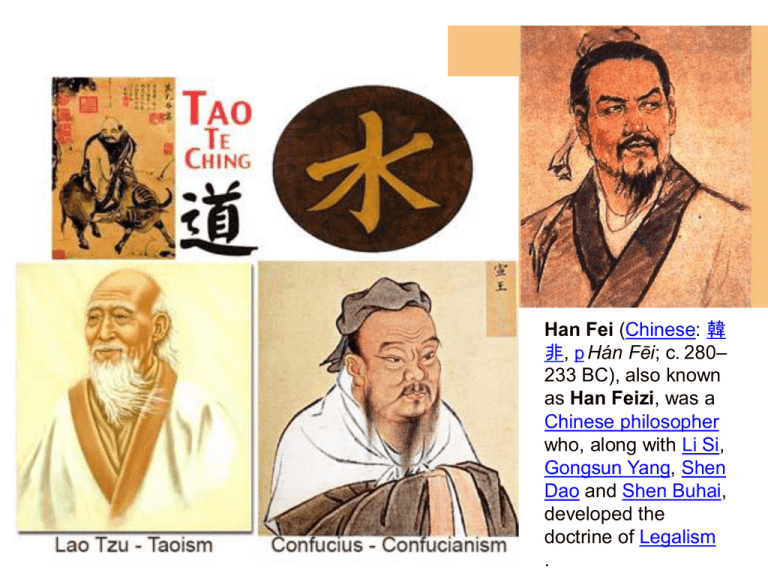 Taoism, Legalism, Confucianism Excerpts