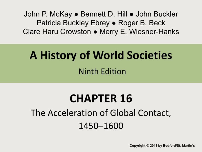 Global Contact 1450-1600: World History Chapter