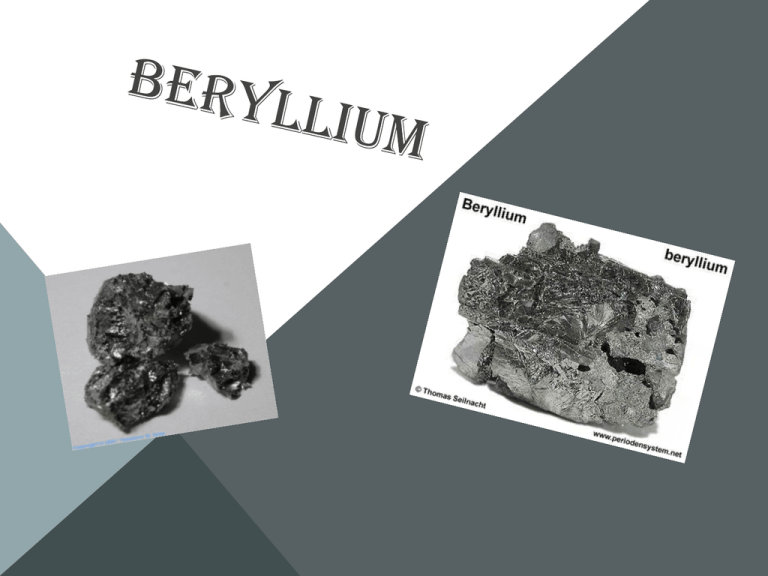 Beryllium: Properties, Dangers, and Uses