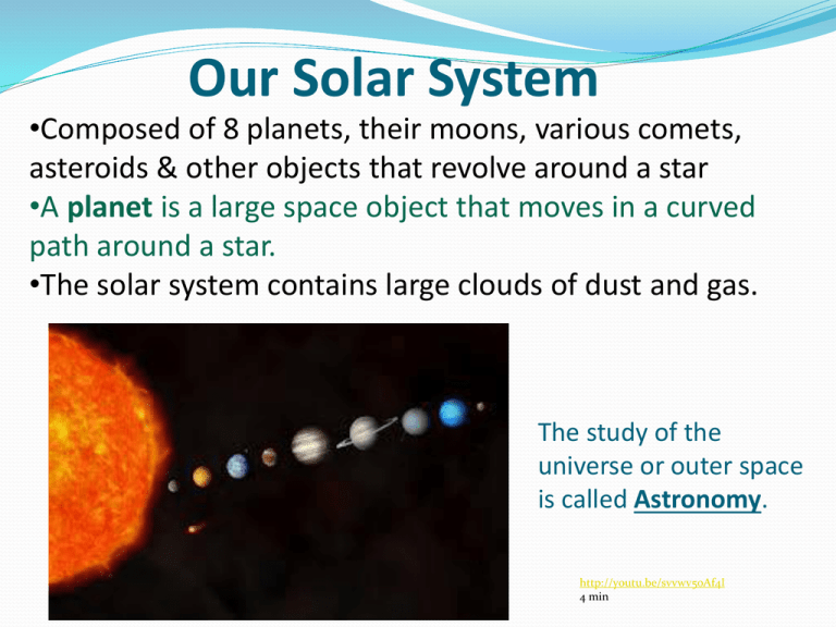 Solar System: Planets, Moons, Asteroids, Comets