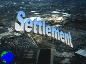 Settlement Patterns & Hierarchy Worksheet