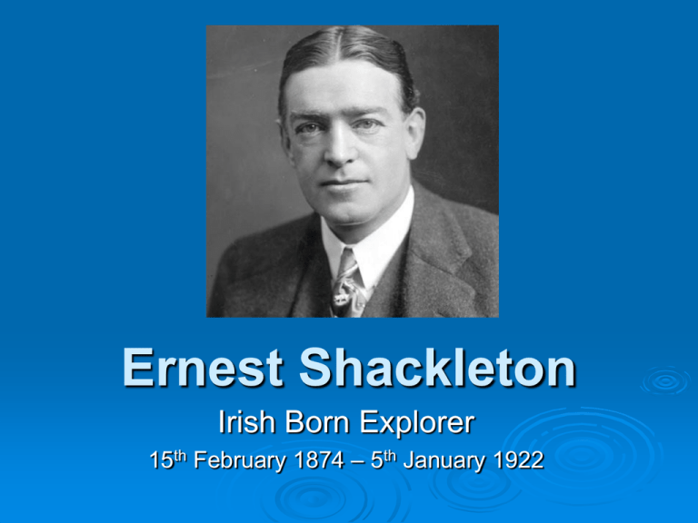 Ernest Shackleton: Explorer Worksheet for Students
