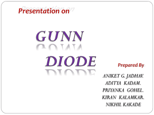 Gunn Diode: Definition, Construction & Applications