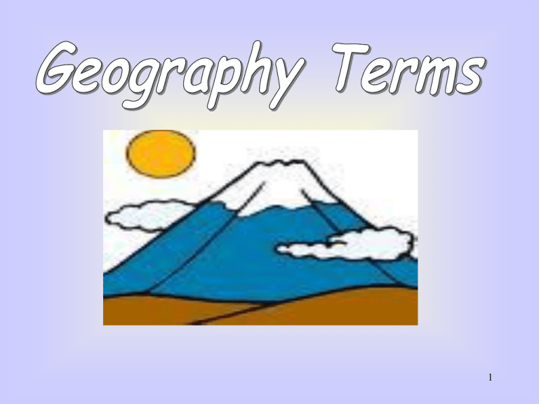 Geography Terms