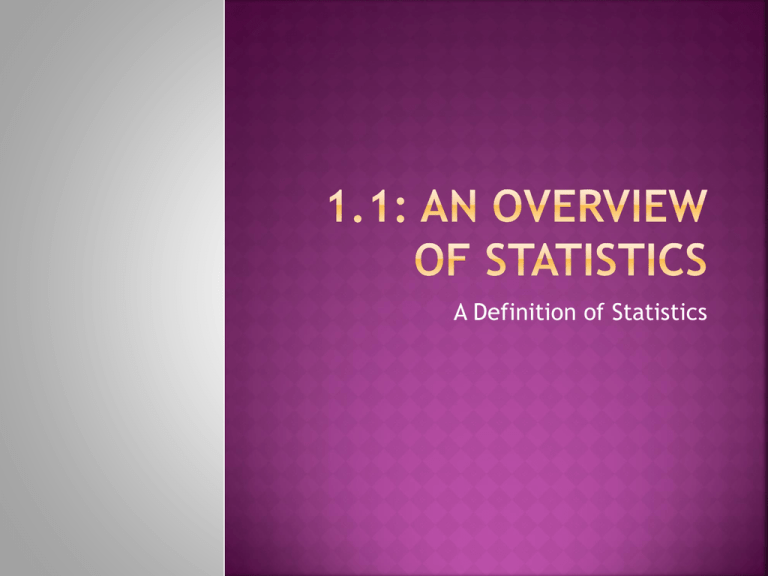 Intro to Statistics: Data, Samples, and Inference