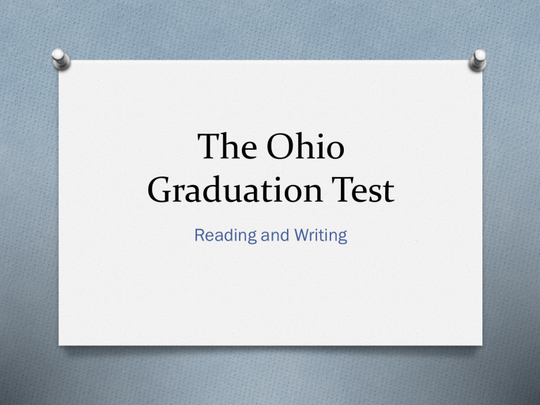 The Ohio Graduation Test
