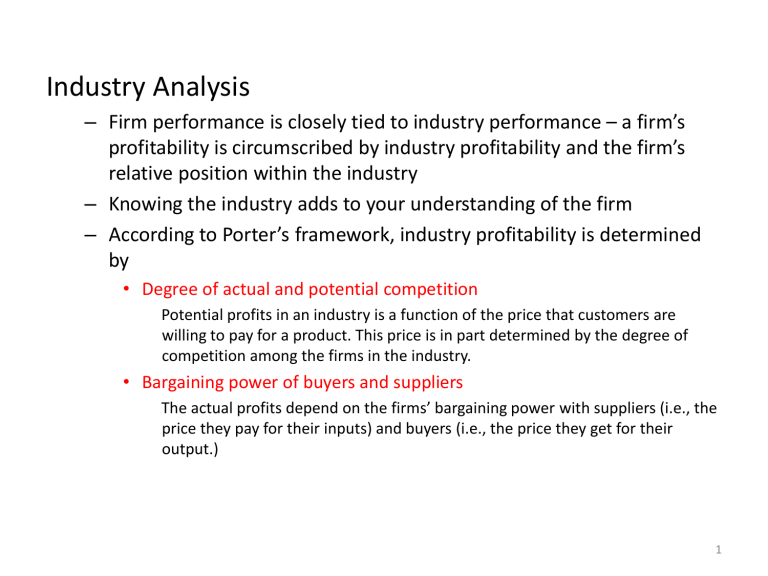 industry analysis