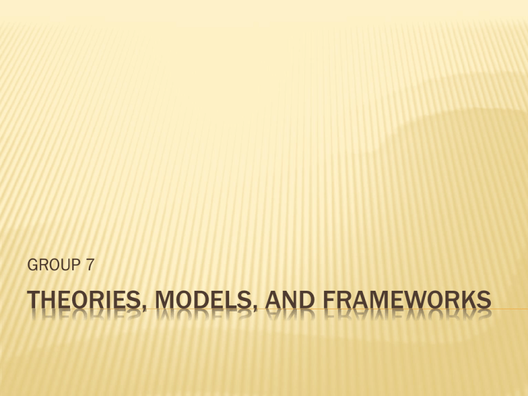 Nursing Informatics Theories, Models, Frameworks