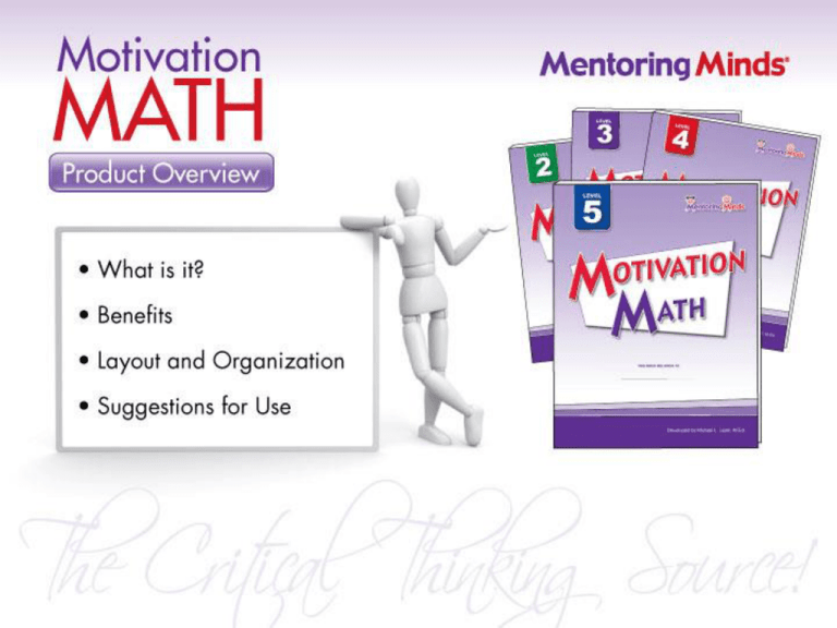 Motivation Math: Product Overview & Benefits