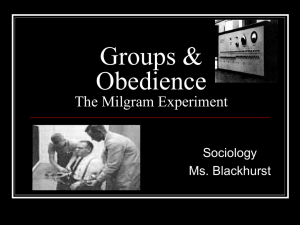 Stanley Milgram - Obedience Experiment