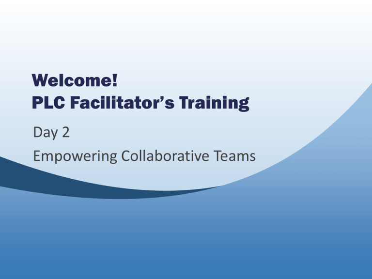 PLC Training Day 2 – Presenter