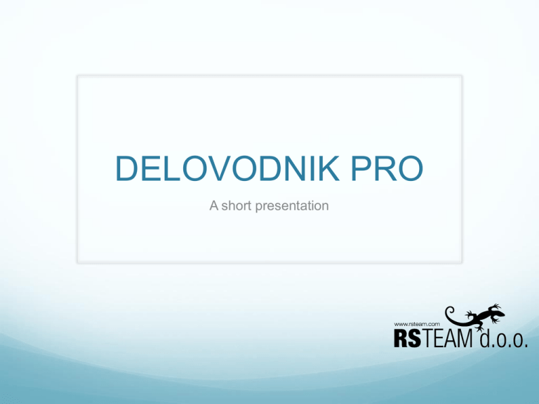 DELOVODNIK PRO