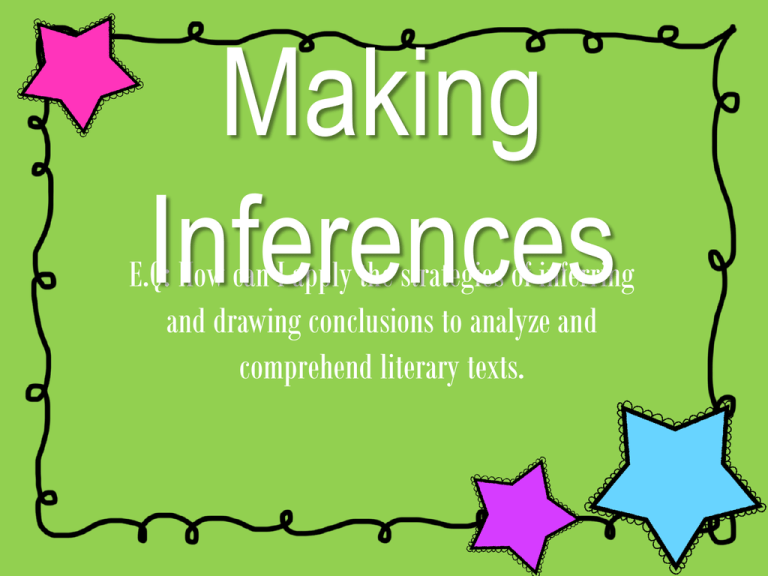 Making Inferences