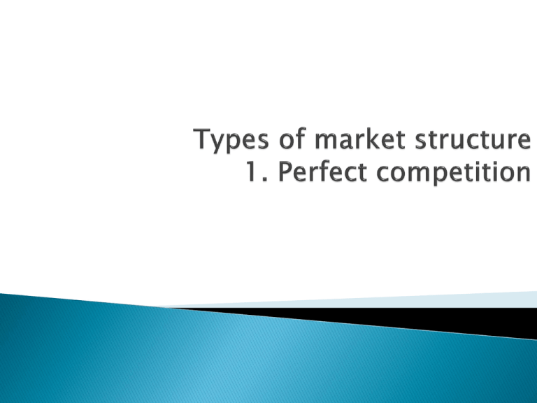 Perfect Competition: Market Structure Explained