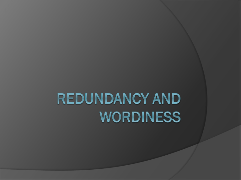 Redundancy & Wordiness: Improve Writing Conciseness