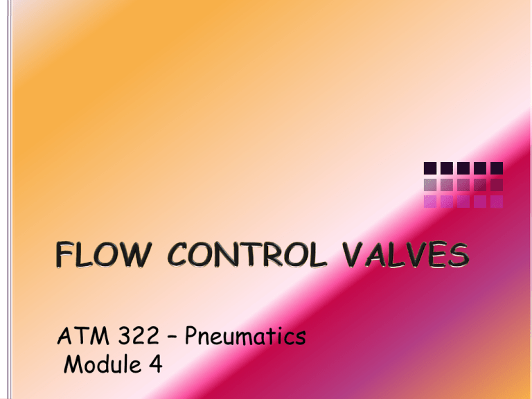 Pneumatics: Flow Control Valves - One-Way & Quick Exhaust
