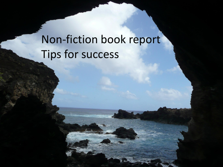 Non-Fiction Book Report Guidelines