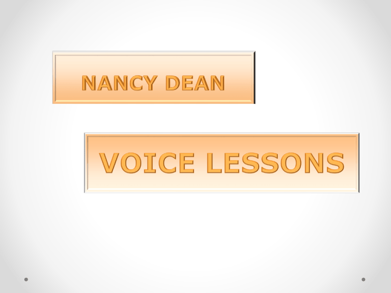 Voice Lessons: Diction, Detail, Imagery, Syntax