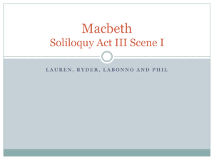 Macbeth Act 3 Scene 1 Soliloquy Analysis