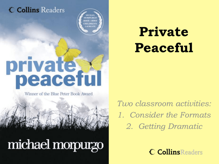 Private Peaceful: Film Adaptation & Dramatic Activities