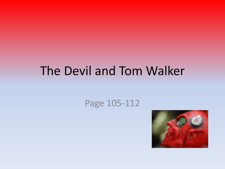 "The Devil and Tom Walker" Study Guide & Discussion Questions