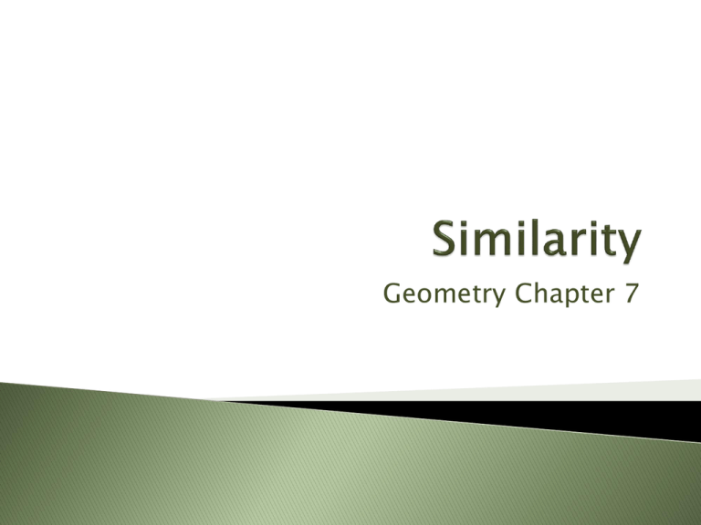 Geometry: Similarity Ratios & Proportions