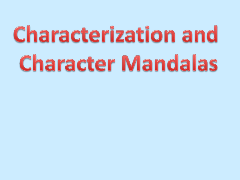 Character Mandala: Analyzing Elie's Personality