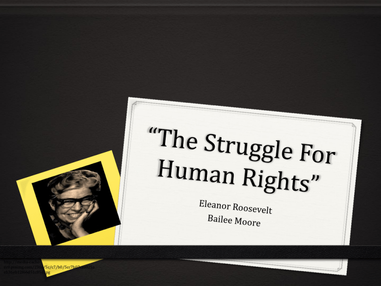 Eleanor Roosevelt's Human Rights Speech Analysis