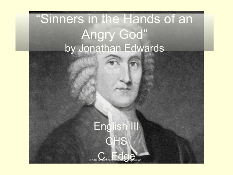 Sinners in the Hands of an Angry God: Analysis & Context