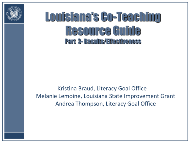 Co-Teaching Professional Development