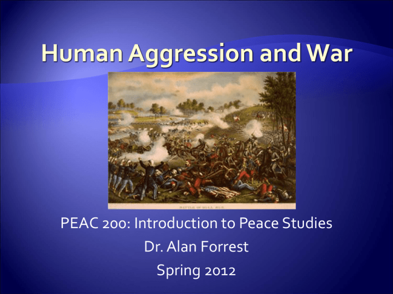 human_aggression and war - Environmental history timeline