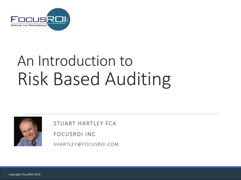 An Introduction to Risk Based Auditing
