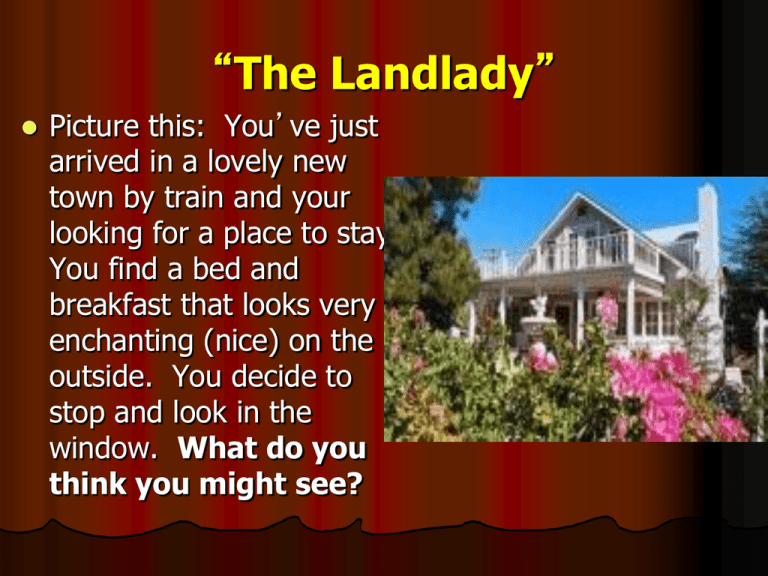The Landlady: Vocabulary & Pre-Reading Analysis