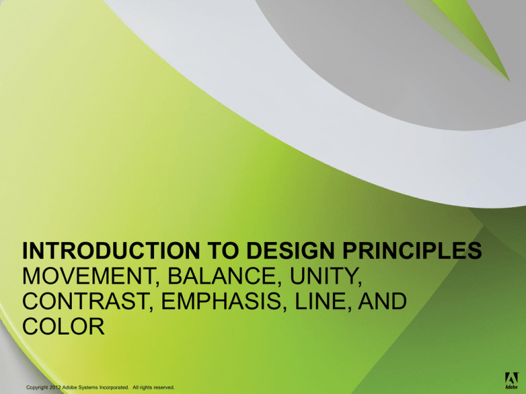 The principles of design