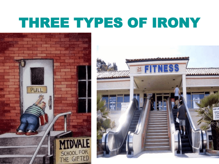Three Types of Irony: Verbal, Situational, Dramatic
