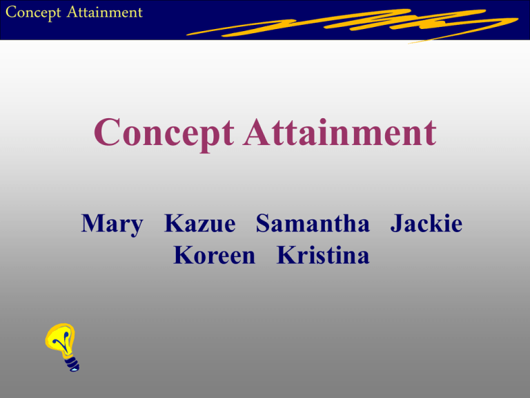 Concept Attainment PPT