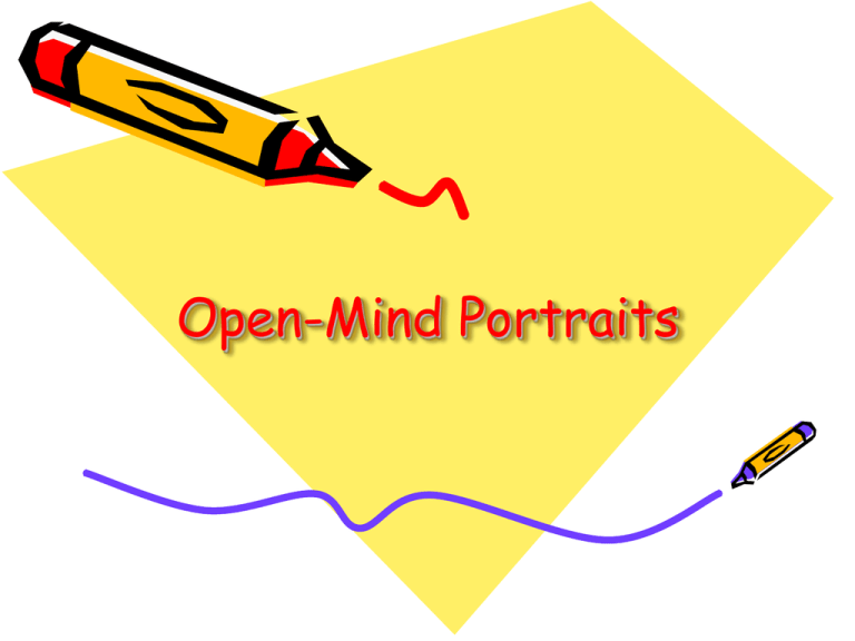 Open-Mind Portraits: Character Analysis Activity