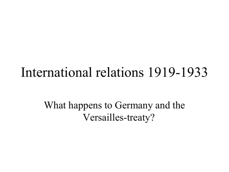 Interwar years