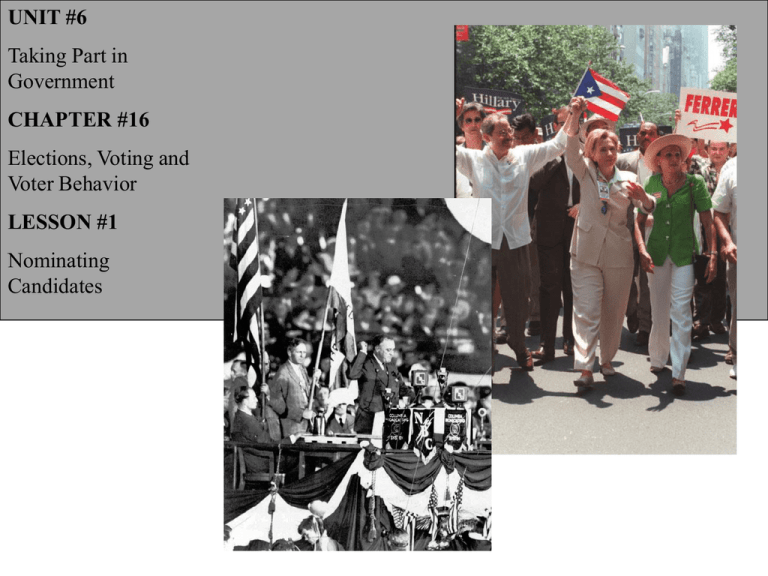 Nominating Candidates