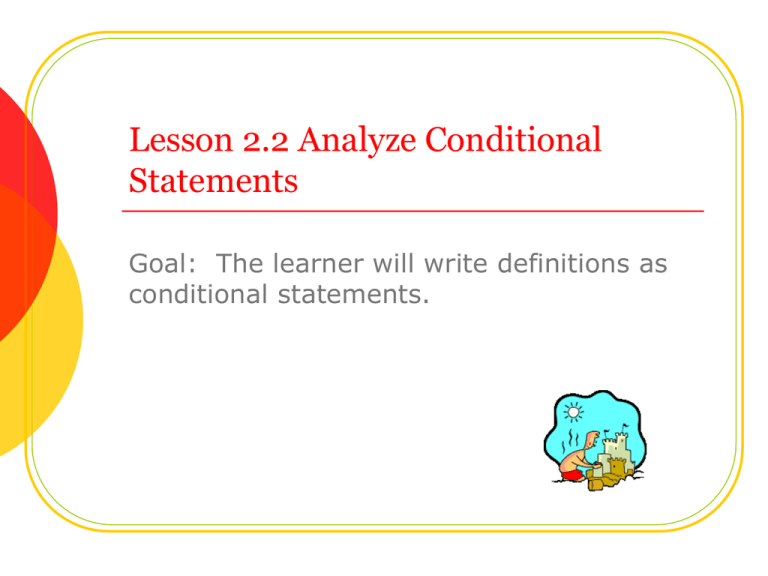 Conditional Statements: Logic & Definitions