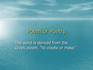 Poetic Terms Glossary: Definitions & Examples