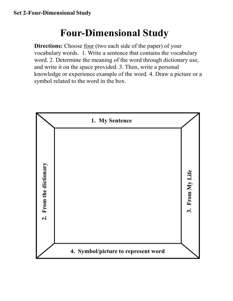 Four-Dimensional Study